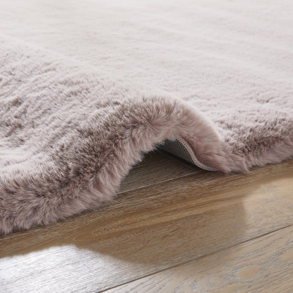 Heavenly Super Soft Plush Deep Pile Shaggy HEA101 Blush Pink Rug